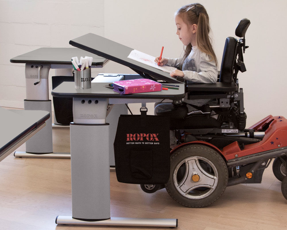 Height-adjustable desk - 20-60210-21 - ROPOX - rectangular / electric