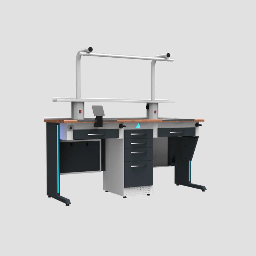 Dental laboratory workstation with light - TM3 - A4 Dental - with ...