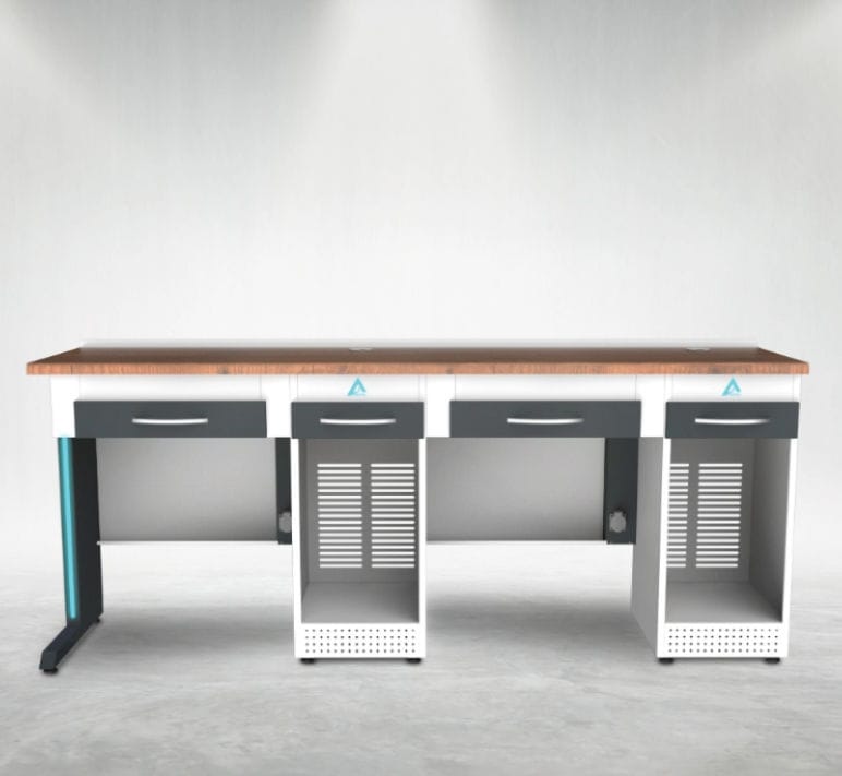 Dental laboratory workstation with shelves - DM2 - A4 Dental - with ...