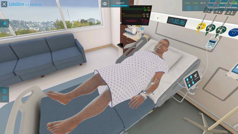 Training software - UbiSim - simulation / EEG / emergency