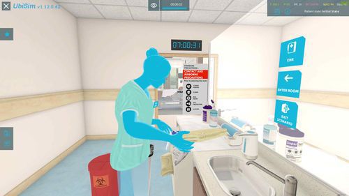 Infection control software - COVID-19 - UbiSim - training / simulation ...