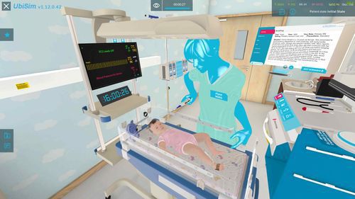 Training software - Febrile Infant - UbiSim - simulation / nursing care ...