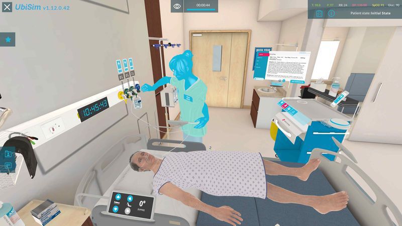 Training software - COPD - UbiSim - simulation / medical / pneumology