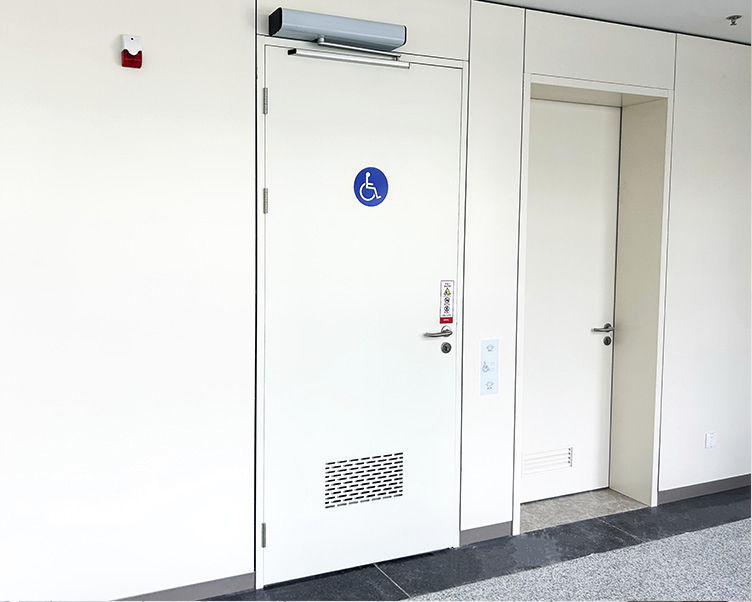 Security door - SLW-1-PWD - SLEEK - hospital / swing / automatic