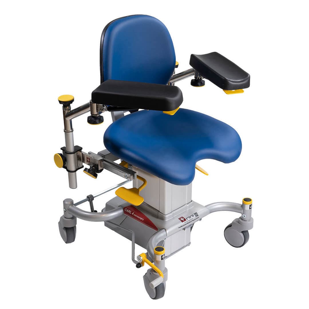 Height-adjustable surgeon's chair - Rini Medtech - electric