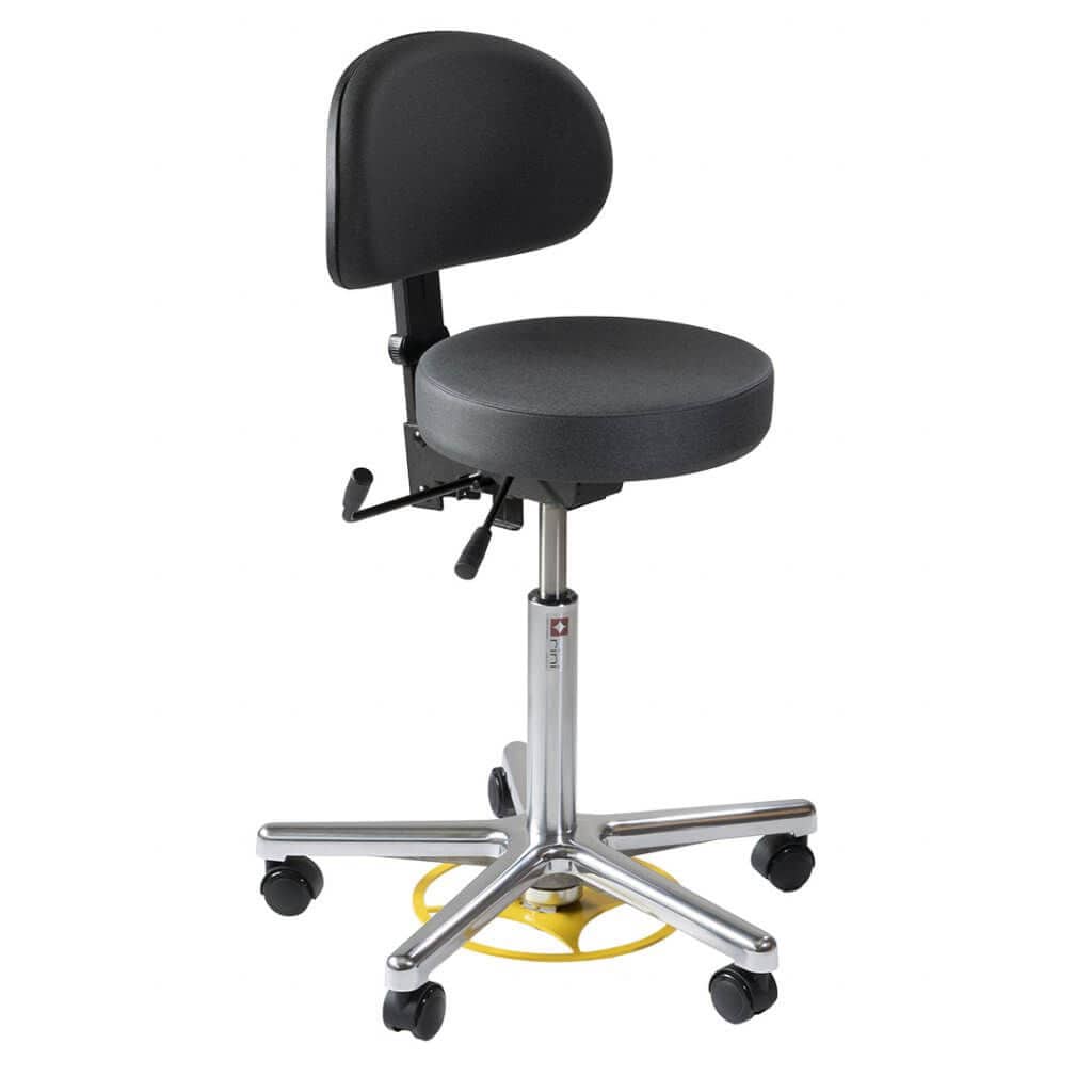 Chair on castors - RiRest - Rini Medtech - saddle seat / ergonomic