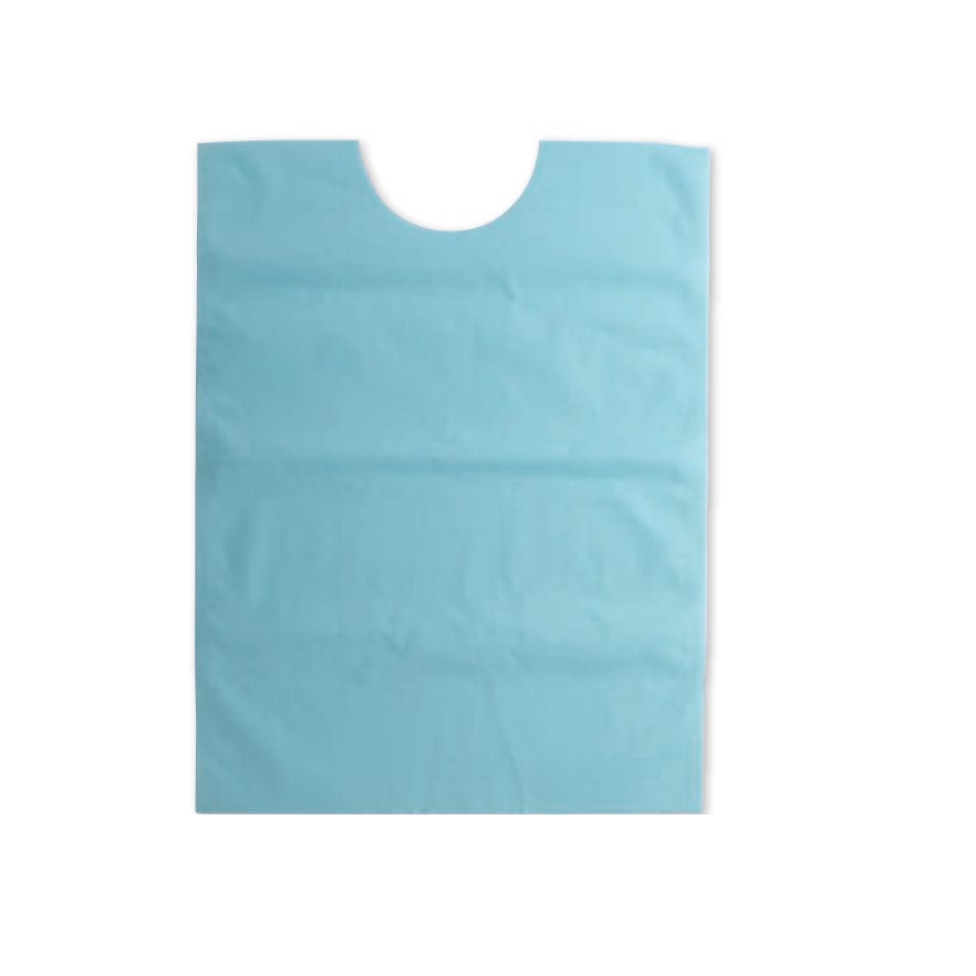 Single-use medical bib - 2208 - premium pluspoland - adult / blue