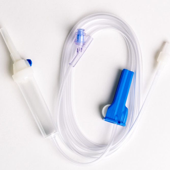 Infusion set with drip chamber - IS + site - Margomed - with Y port ...