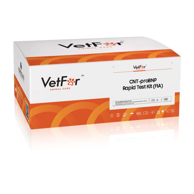 Veterinary rapid test - VVP12 - VETFOR - for canines / NT-proBNP / BNP
