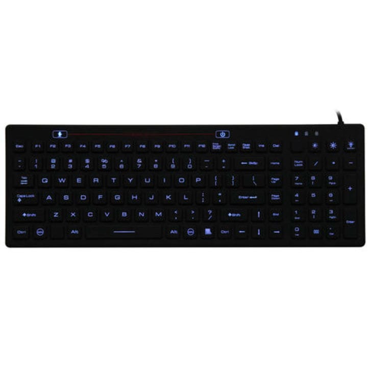 Waterproof keyboard - JH-IKB106BL - Jinghong Industrial - with numeric ...