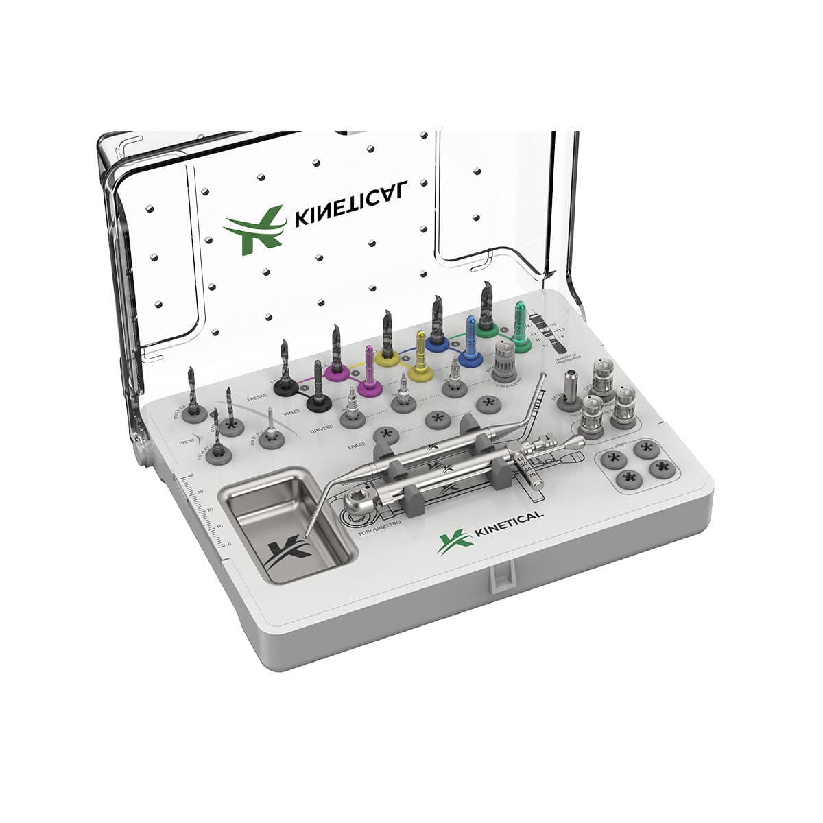 Dental implant surgery instrument kit - 000984 - Kinetical SRL