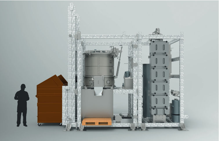 Medical waste treatment system - Converter® H2000 - OMPECO SRL - for hazardous materials / for ...