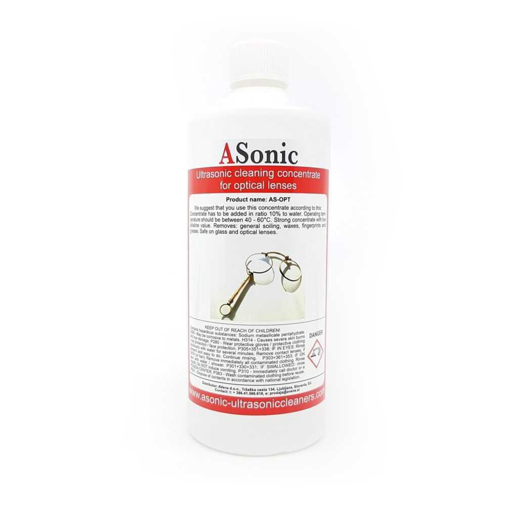 Foaming cleaner - AS-OPT-1 - Asonic - alkaline / liquid / 1000 mL