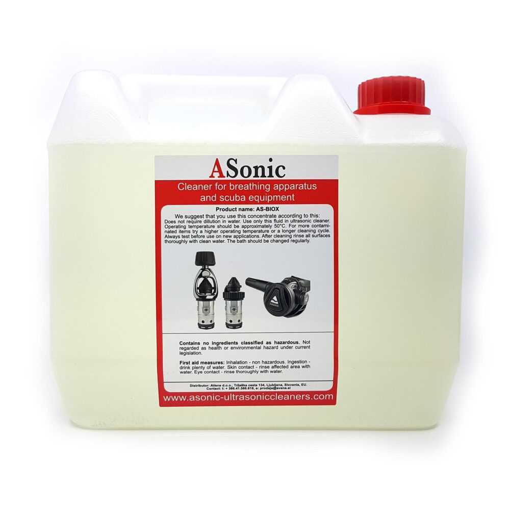 Liquid cleaner - AS-BIOX-5 - Asonic - 5000 mL / for medical equipment ...