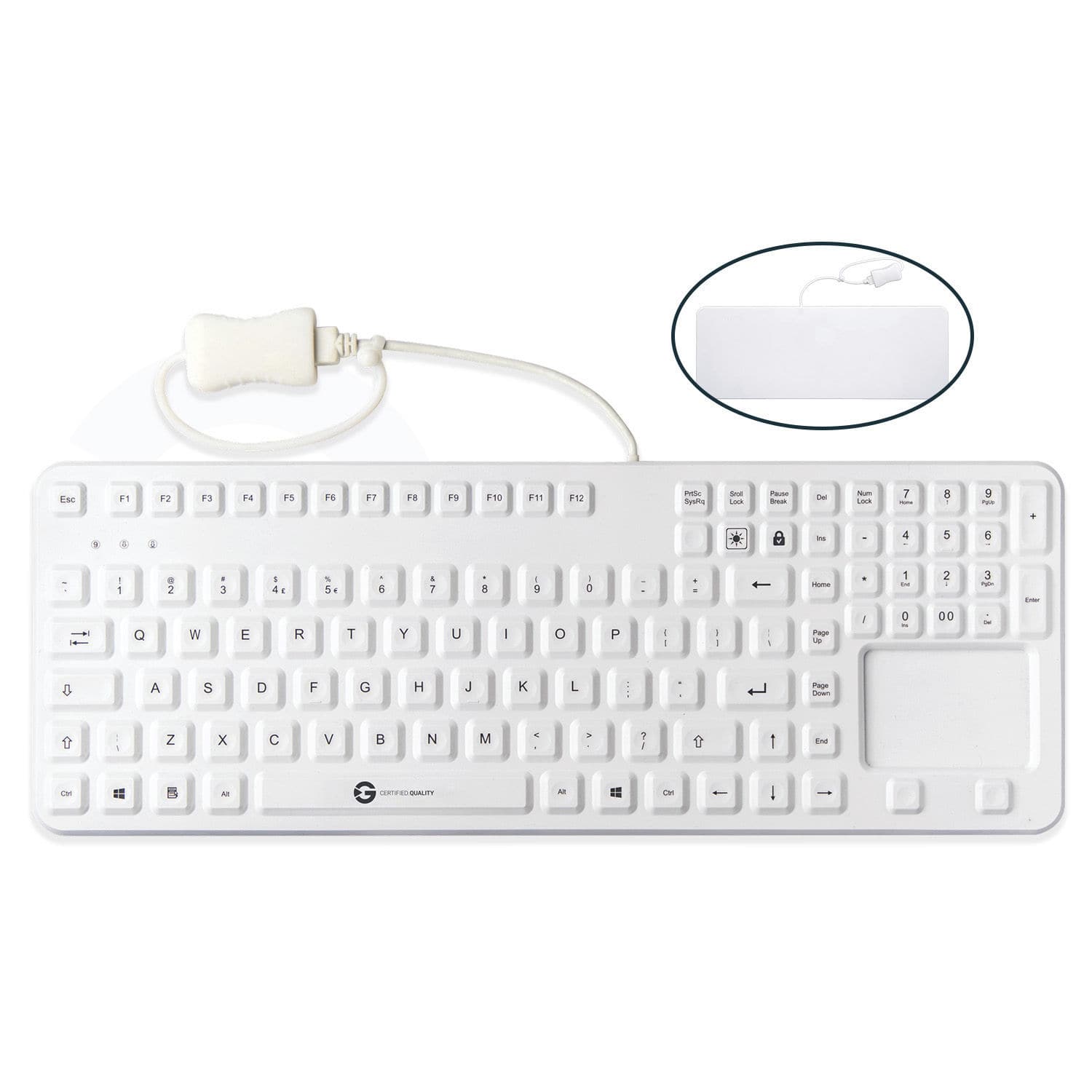 Medical keyboard with touchpad - PRIME PANEL KSI-U10220 - GETT Asia Ltd ...