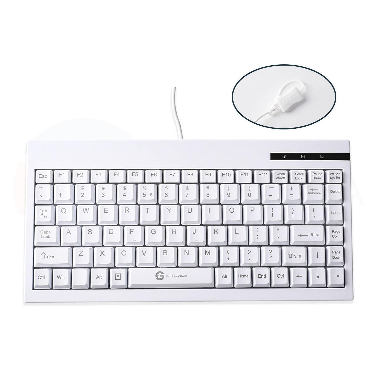 Medical keyboard with pointing device - BASIC COMPACT KPL-U10300 - GETT ...