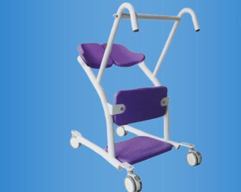 Manual stander - F31 - Sun Medical Products - on casters / walking