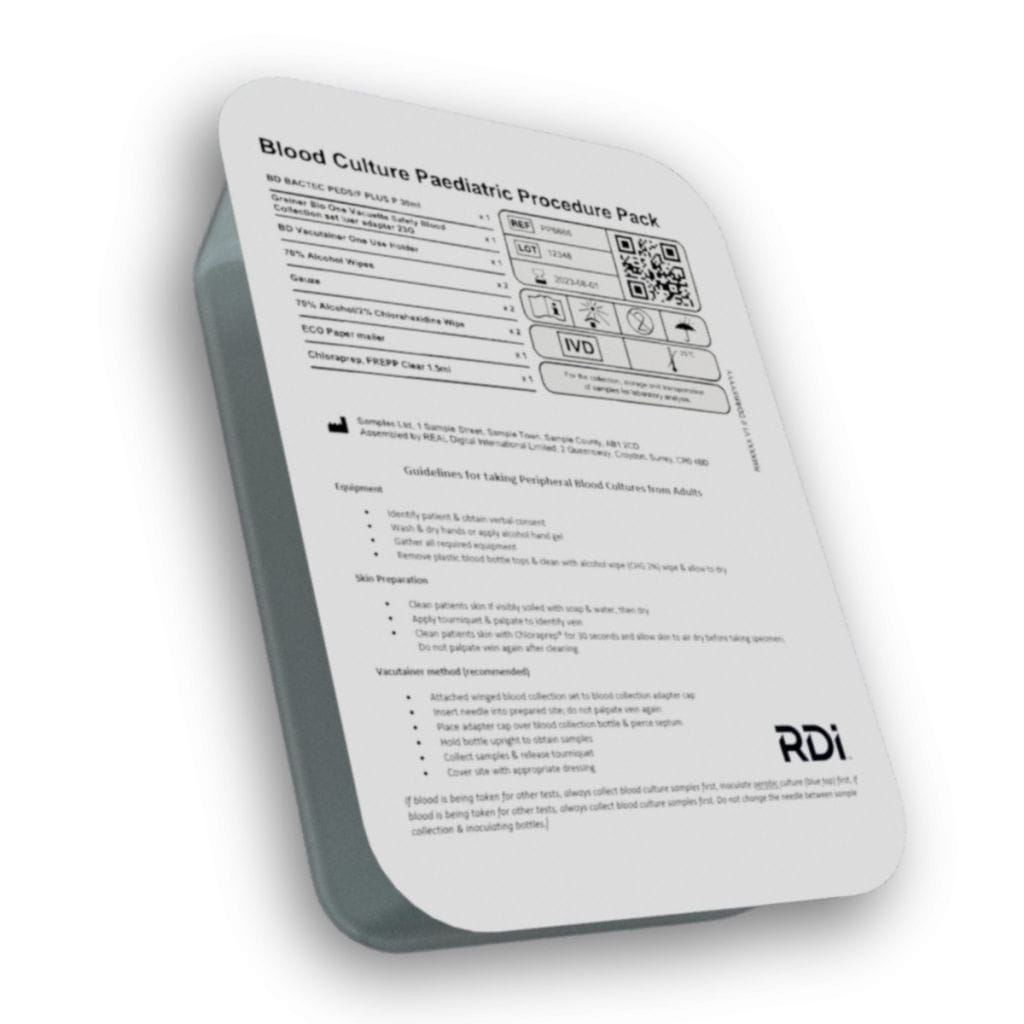 Blood collection kit - UKCA - RDi Ltd.