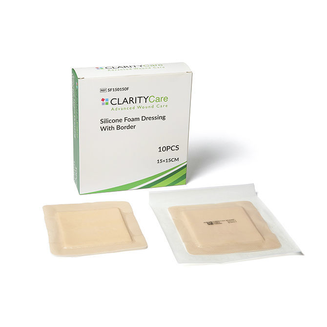 Silicone wound dressing - SF075075F - Clarity Pharma Ltd. - non-woven ...