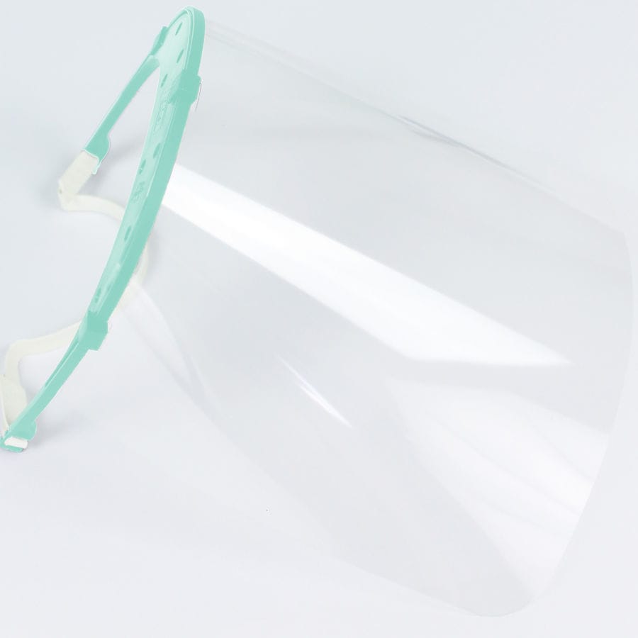 Polypropylene face-shield - TAYG CLINIC - full-face / transparent ...