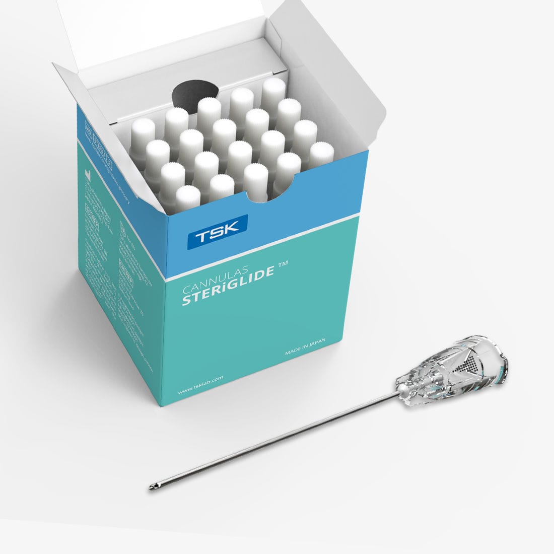 Vascular access cannula - STERiGLIDE - TSK - straight / stainless steel ...