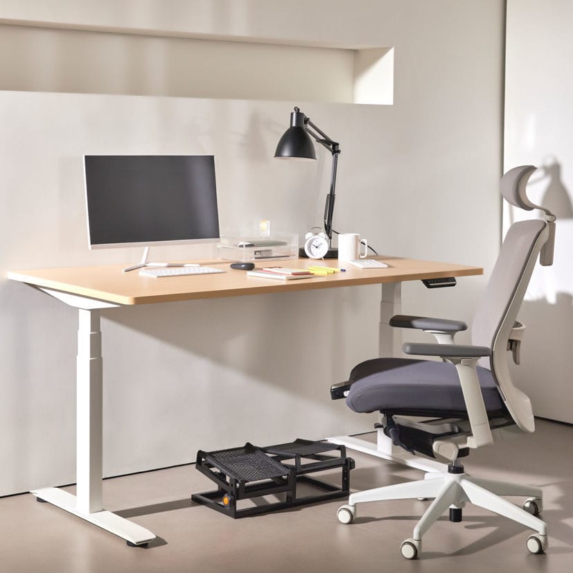 Rectangular desk - NEOABLE Inc. - height-adjustable