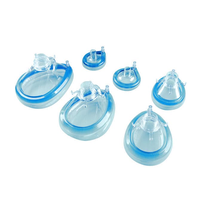PVC anesthesia mask - 23-0-12A - Secured Medical Direction - latex-free ...