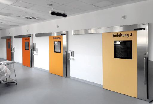 Protection door - MSS Metall Tec GbR - operating room / telescopic ...