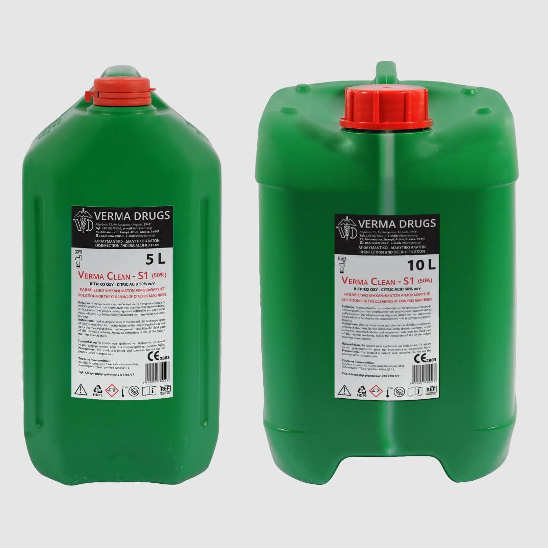 Hemodialysis device disinfectant - VermaClean-S1 - Verma Drugs - liquid ...