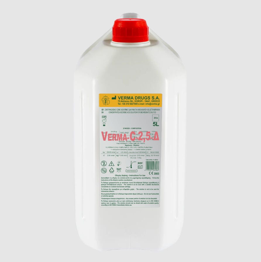 Acid hemodialysis concentrate - Verma-C - Verma Drugs - solution