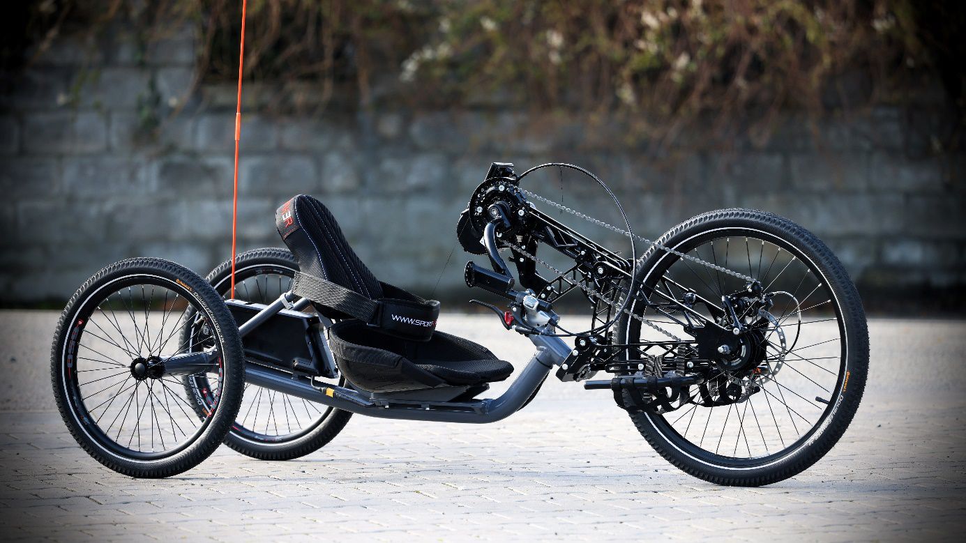 Electric handbike - Troublemaker - Sport-On - adult / black / blue