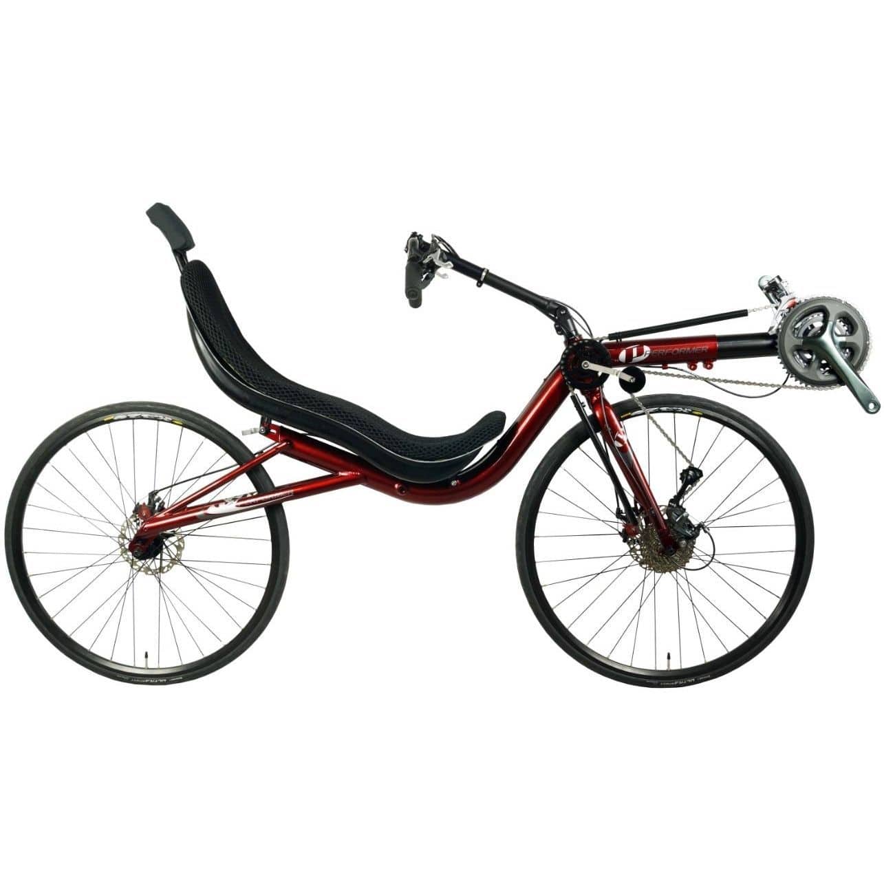 Crank-propelled recumbent bicycle - Zelus - Cycles Performer - adult / red