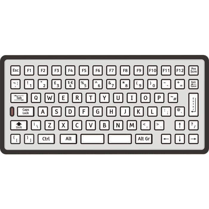 Keyboard with numeric keypad - 2220-55201 - STORM INTERFACE - stainless ...