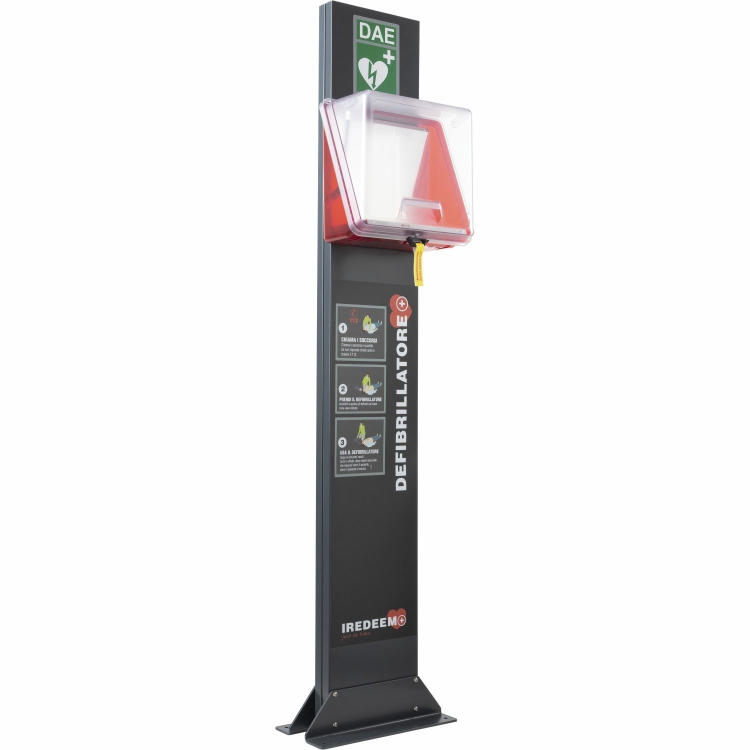 Defibrillator cabinet - TOTEM LH - IREDEEM - hospital / with door / ABS