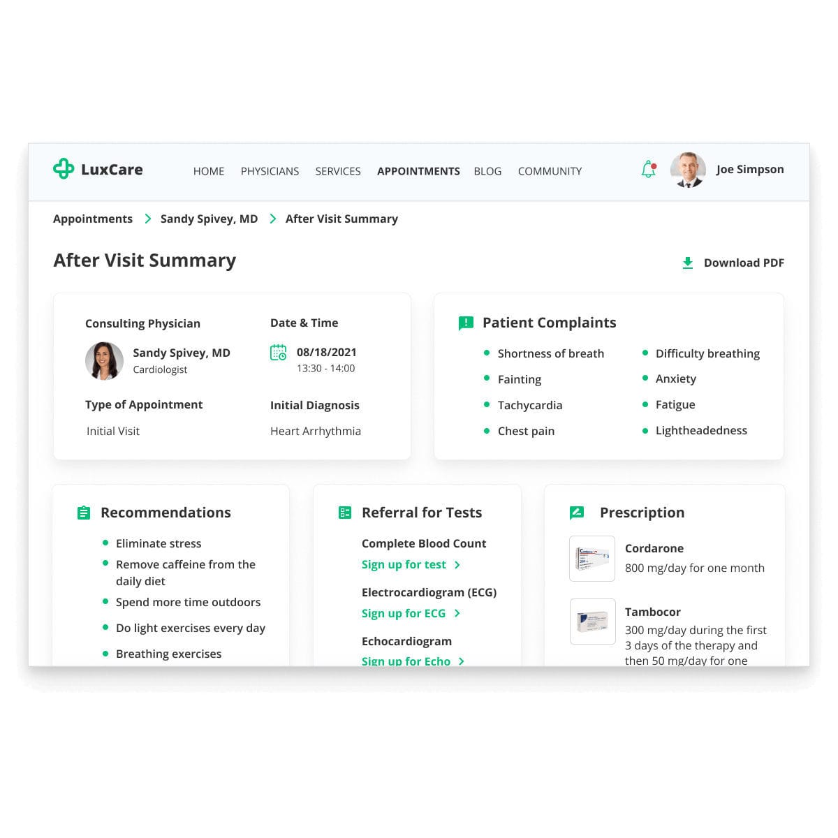 Treatment software - ScienceSoft - scheduling / medical / telehealth