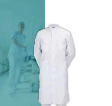 Men's medical coat - CADIX - FIL'MED - cotton / polyester / white