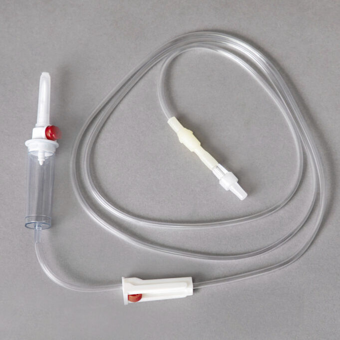 Infusion set with drip chamber - P60 - BHL-Medical - with stopcock ...