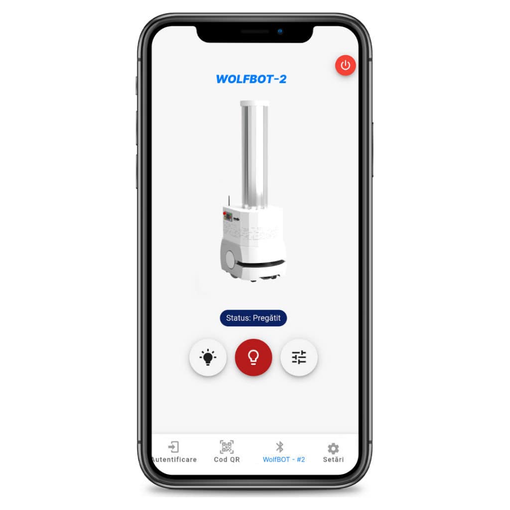 Management mobile application - Wolf-e Robotics - for control / medical ...
