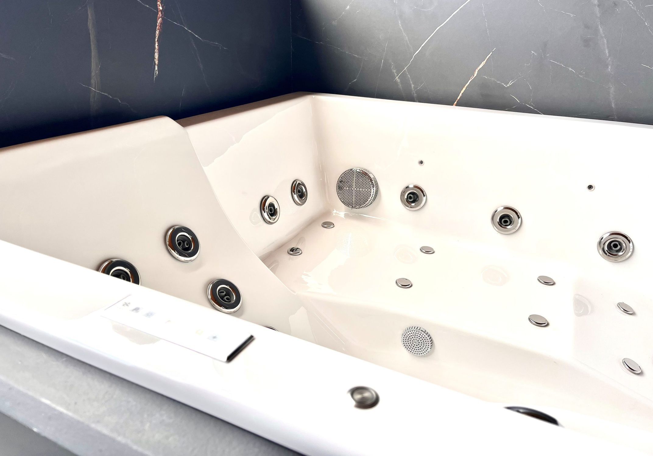 Two-seater balneotherapy bathtub - DUOSPA - Preti - in-ground