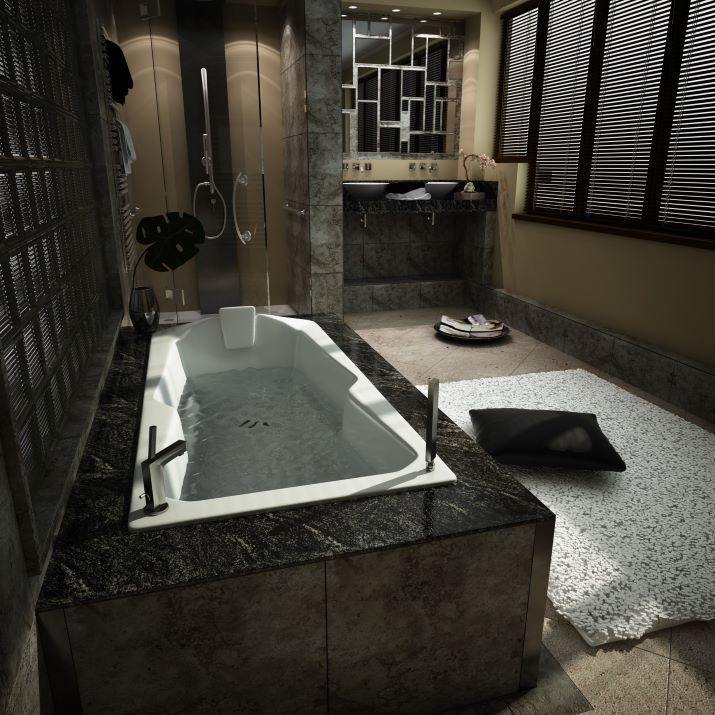 Single-seater balneotherapy bathtub - LORRAINE - Preti - in-ground