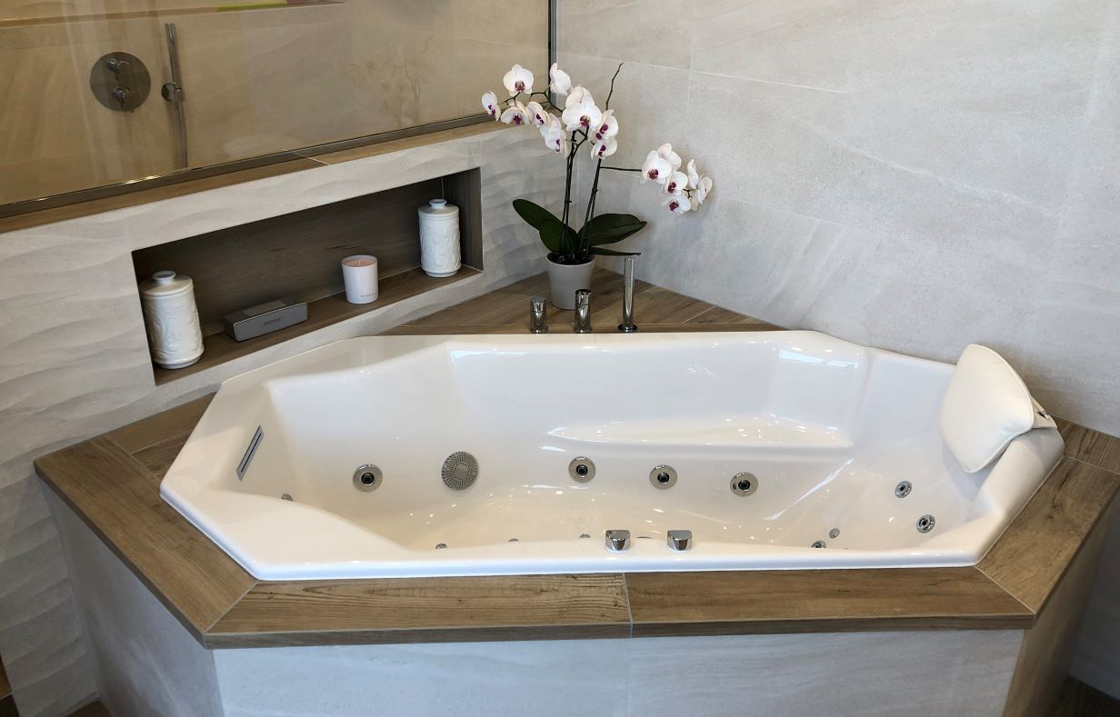 Single-seater balneotherapy bathtub - ADAGIO 170CM - Preti - in-ground