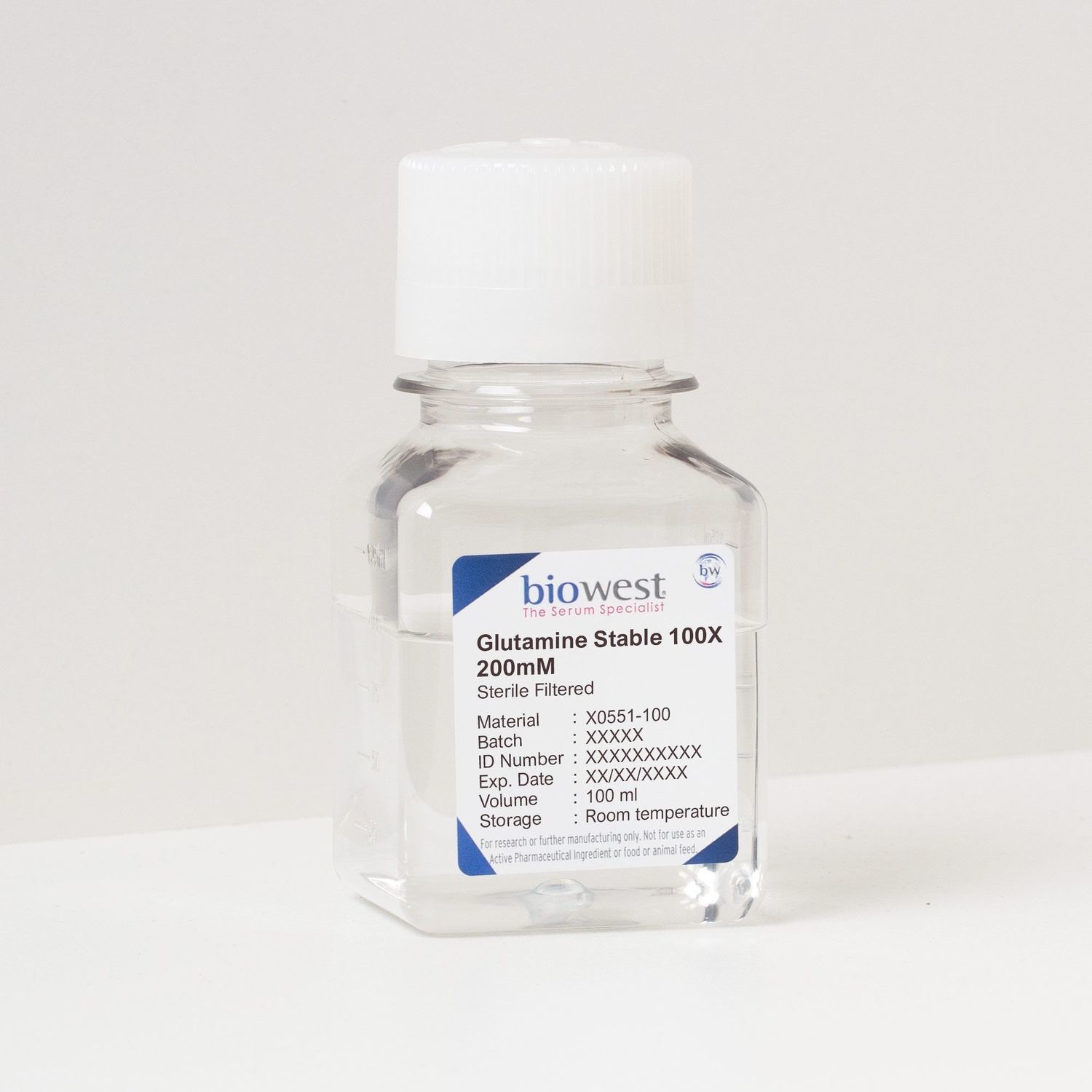 Glutamine reagent - X0551 - Biowest - for cell culture / liquid