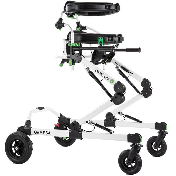 4-wheel walker - Grillo - RMS Rehab - aluminium frame / with seat