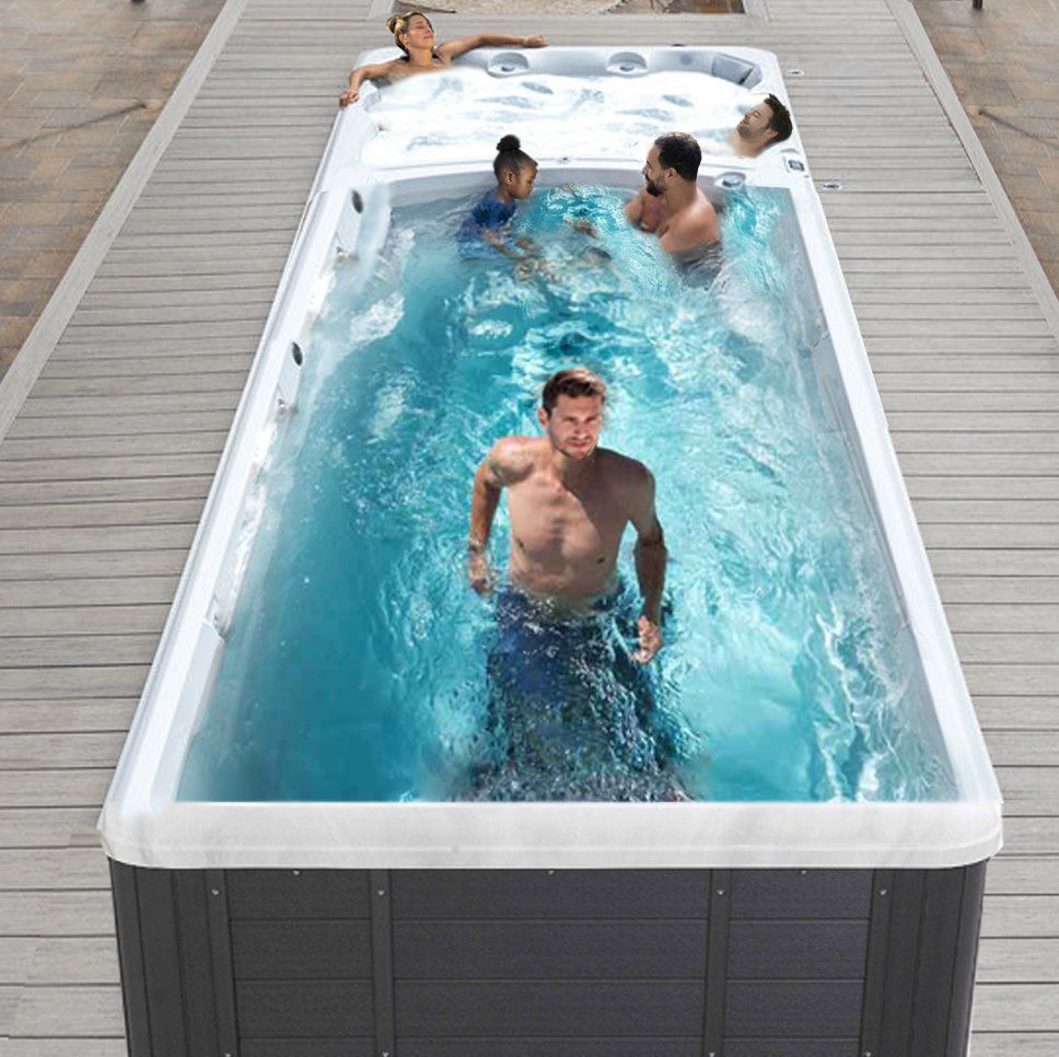 Above-ground rehabilitation swimming pool - AMERICAN-HYDRO H4 - USA ...