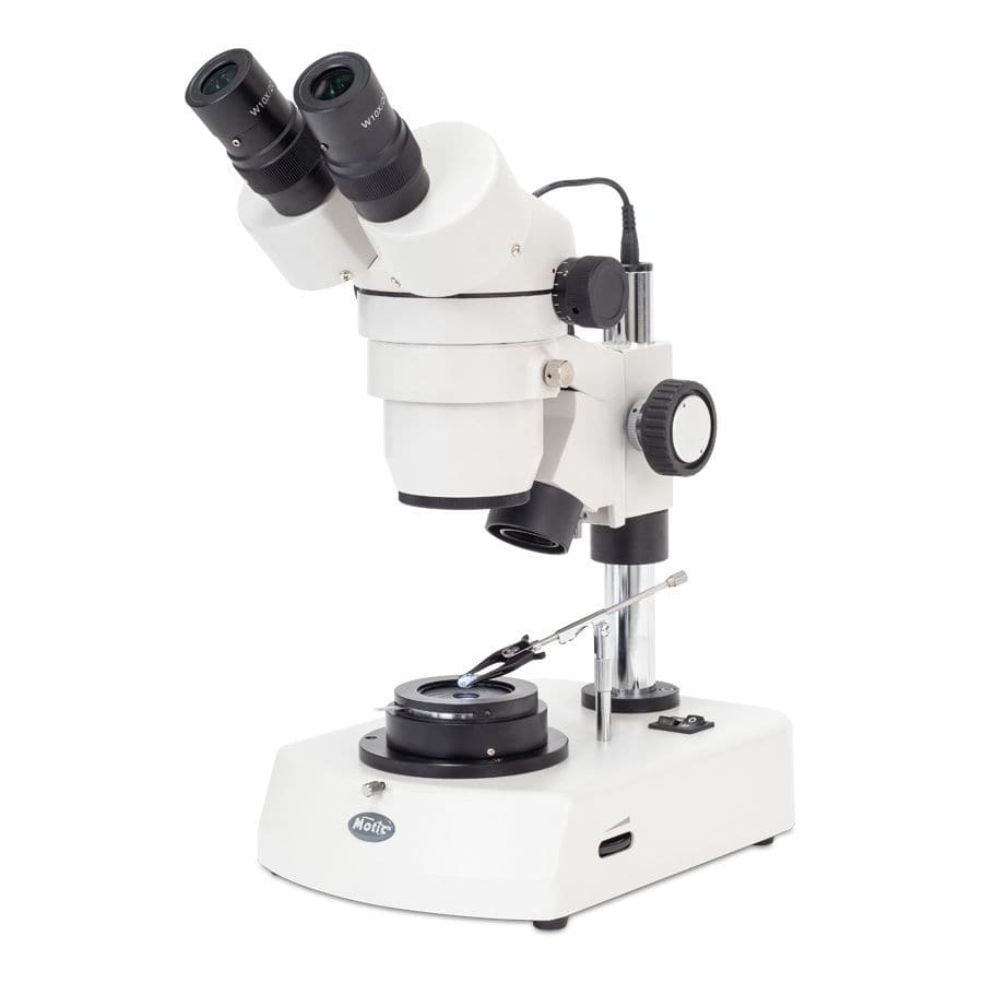 Optical stereo microscope - SMZ-140-DF - Motic Europe - laboratory / for research / upright