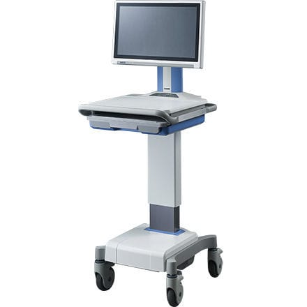 Height-adjustable computer cart - AMiS-50E - ADVANTECH - battery-powered