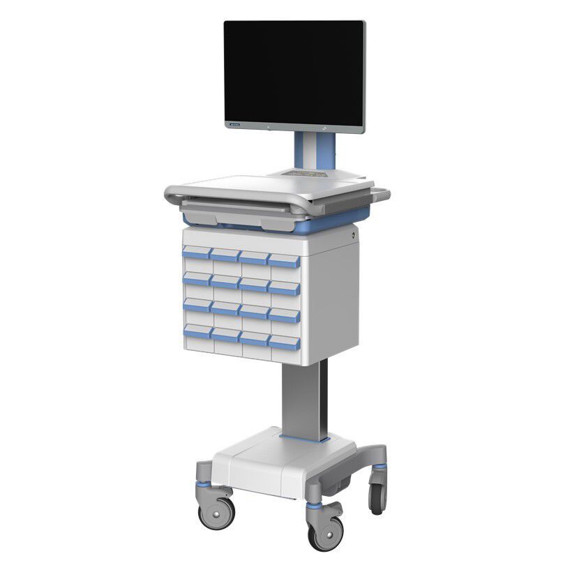 Medical cart - AMiS-850C - ADVANTECH - medication / transfer / for humans