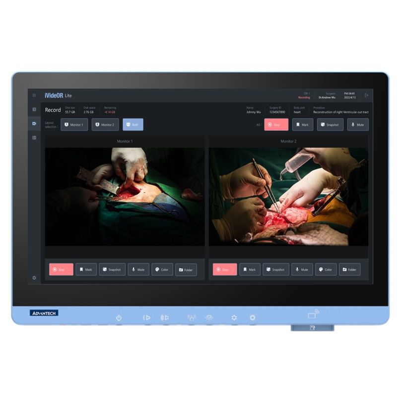 Management software - iVideOR Lite - ADVANTECH - design / recording / medical