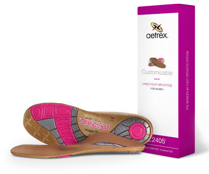 Orthopedic insole with heel pad - L2405 - Aetrex Worldwide - with longitudinal arch pad / with ...