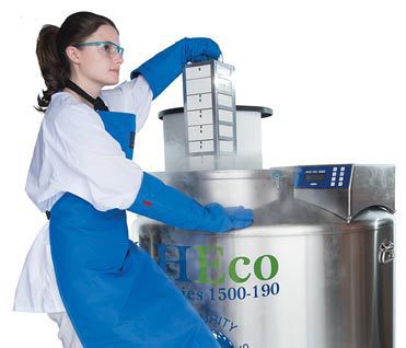 Laboratory freezer - MVE HEco™ series - Chart Industries - box / cryogenic